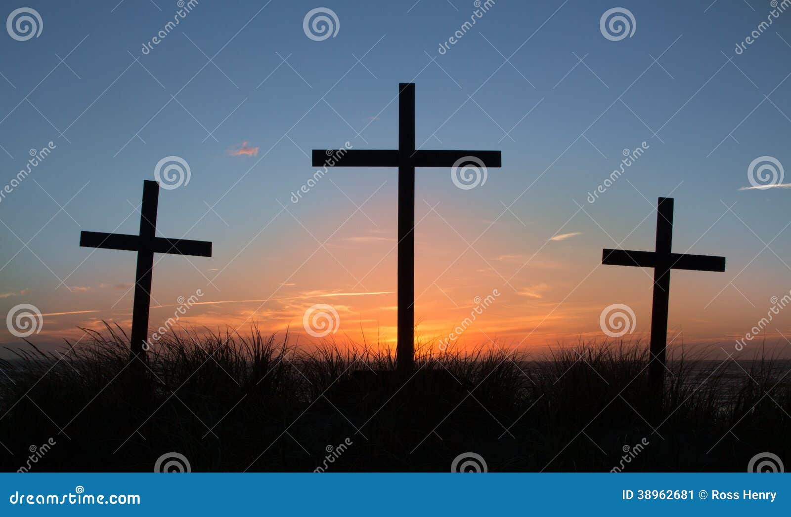 Crosses of Calvary stock image. Image of religion, salvation - 38962681