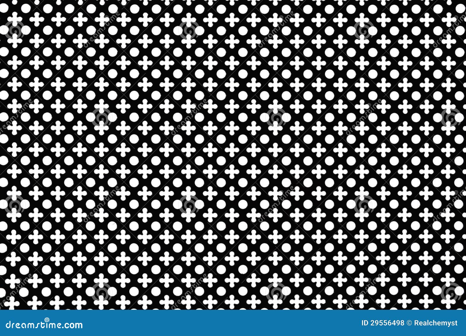 Crosses and Circles Pattern Stock Illustration - Illustration of cross ...