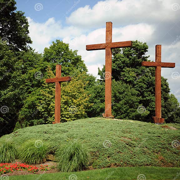 Crosses on a Hill stock photo. Image of three, jesus - 23661634