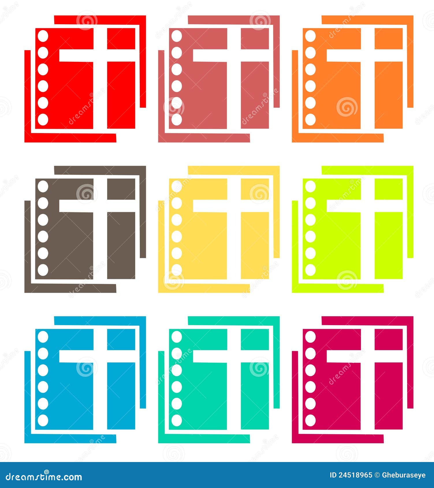 Crosses logos stock vector. Illustration of decorated - 24518965