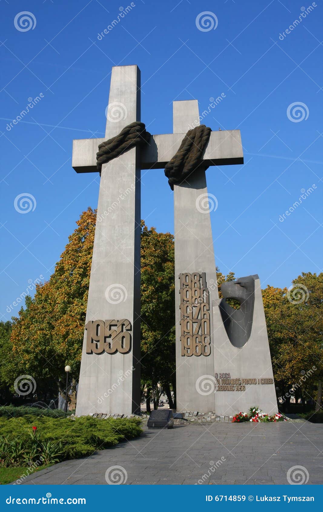 Crosses of Solidarity stock image. Image of freedom, people - 6714859