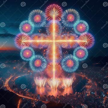 131 20. Crossette Shells_ Large, Spherical Fireworks that Explo Stock ...