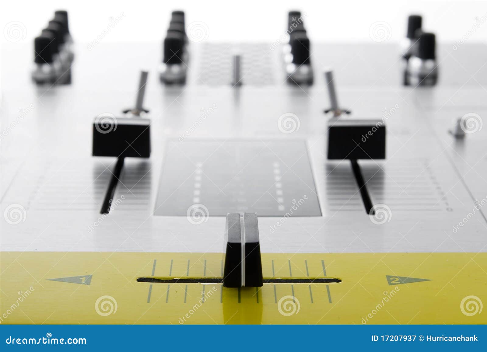 Crossfader of Audio Mixing Controller Stock Image - Image of mixing ...