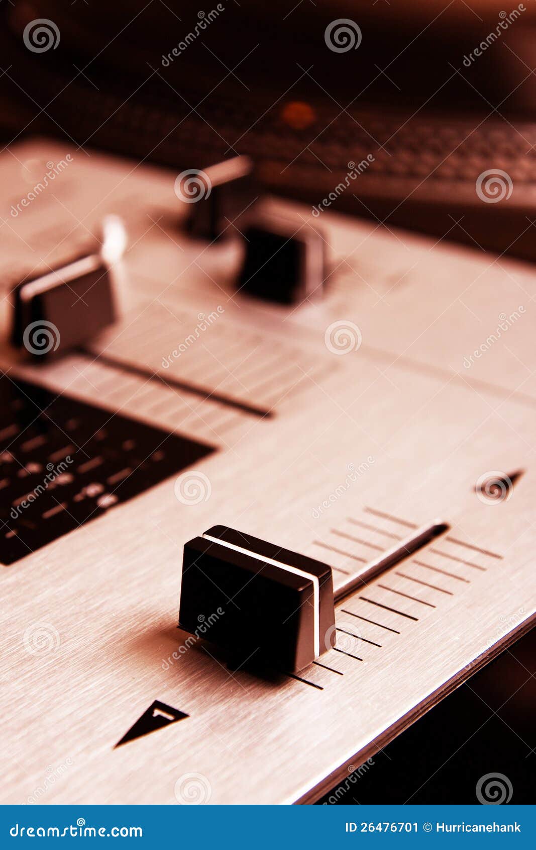 Crossfader of Mixing Controller Stock Image - Image of technology, deck ...