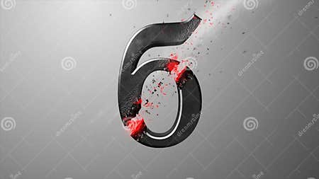 Crossfire Effects Alphabet on Dark Backgorund, 3D Render Stock ...