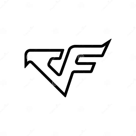 Black Line Icon for Crossfire, Logo and Fire Stock Vector ...