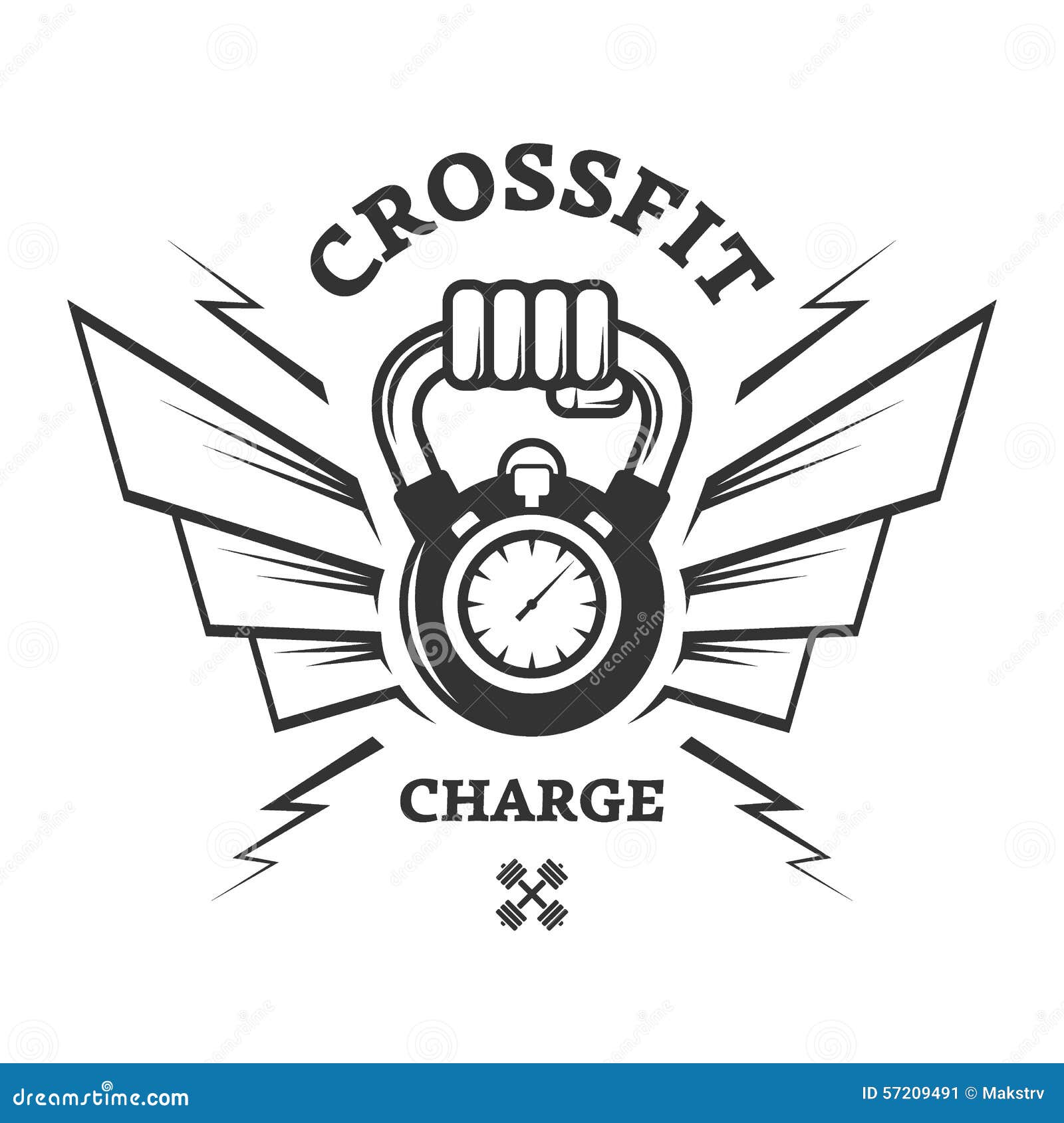 CrossFit Workouts for a while Stock Vector - Illustration of round ...