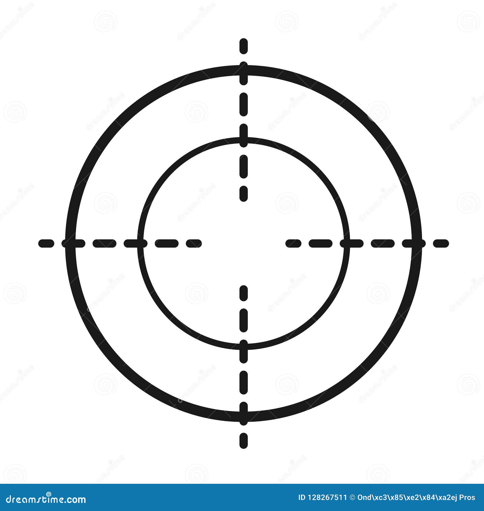 Crosshair Flat Vector Icon. Modern Illustration of Crosshair Symbol for ... Crosshair Flat Vector Icon. Modern Illustration of Crosshair Symbol for ...