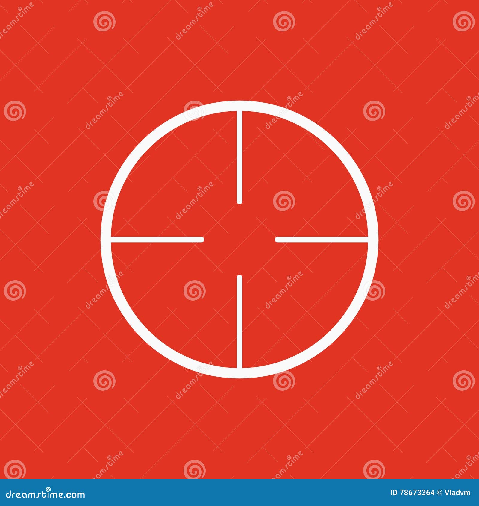 The Crosshair Icon. Search Symbol Stock Vector - Illustration of scope ...
