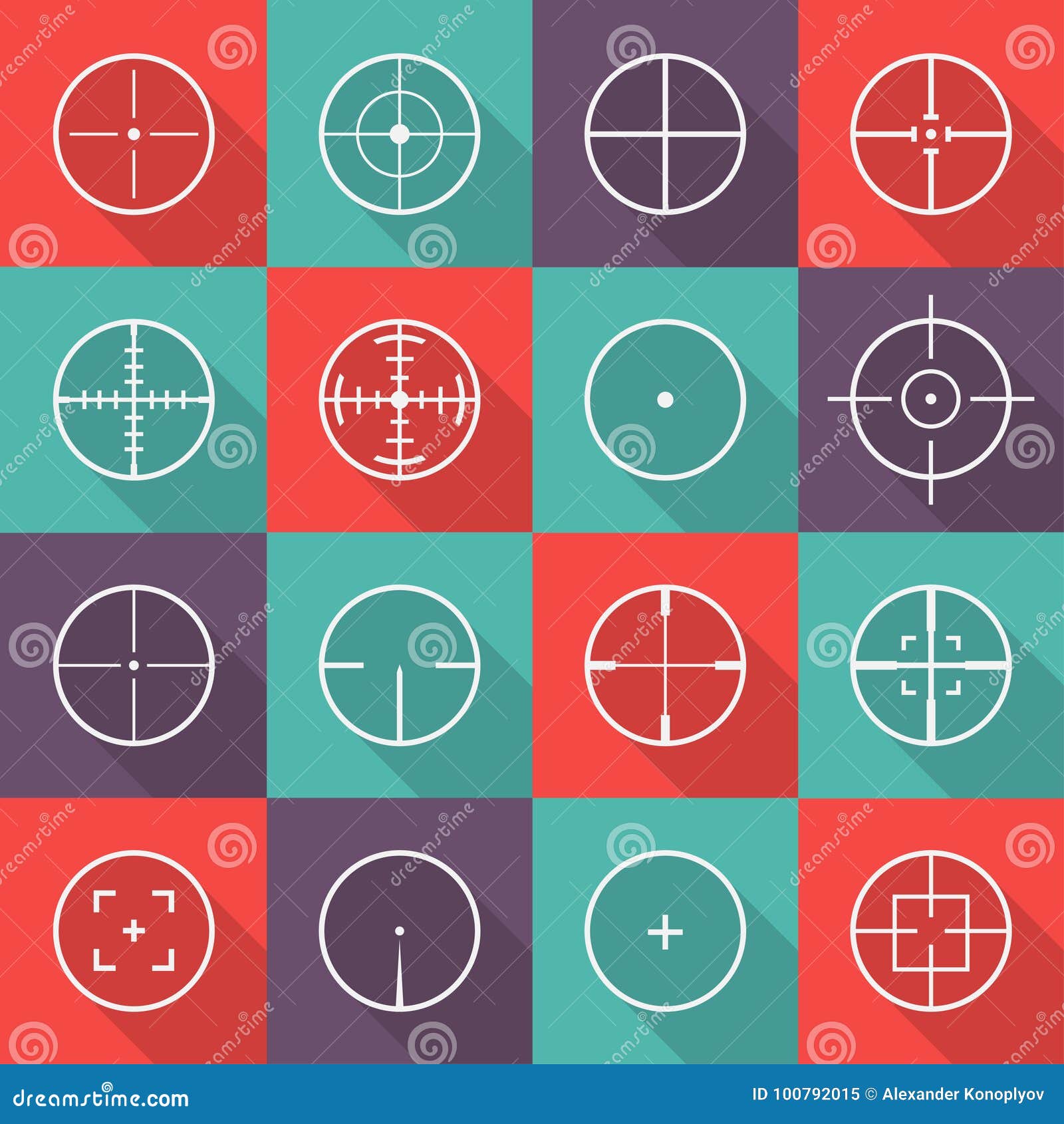 Crosshair Icon Vector From Crosshair Concept. Thin Line Illustration Of ...
