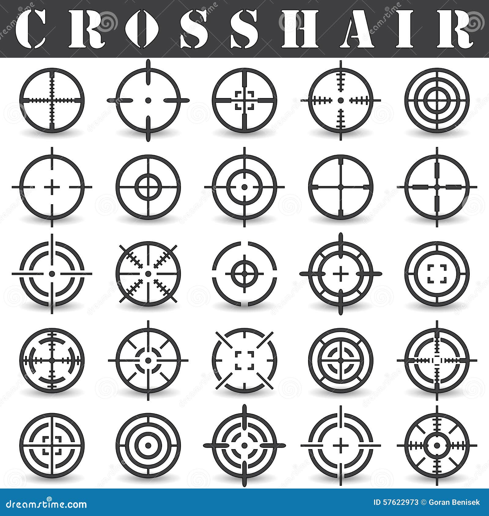 Crosshairs Vector