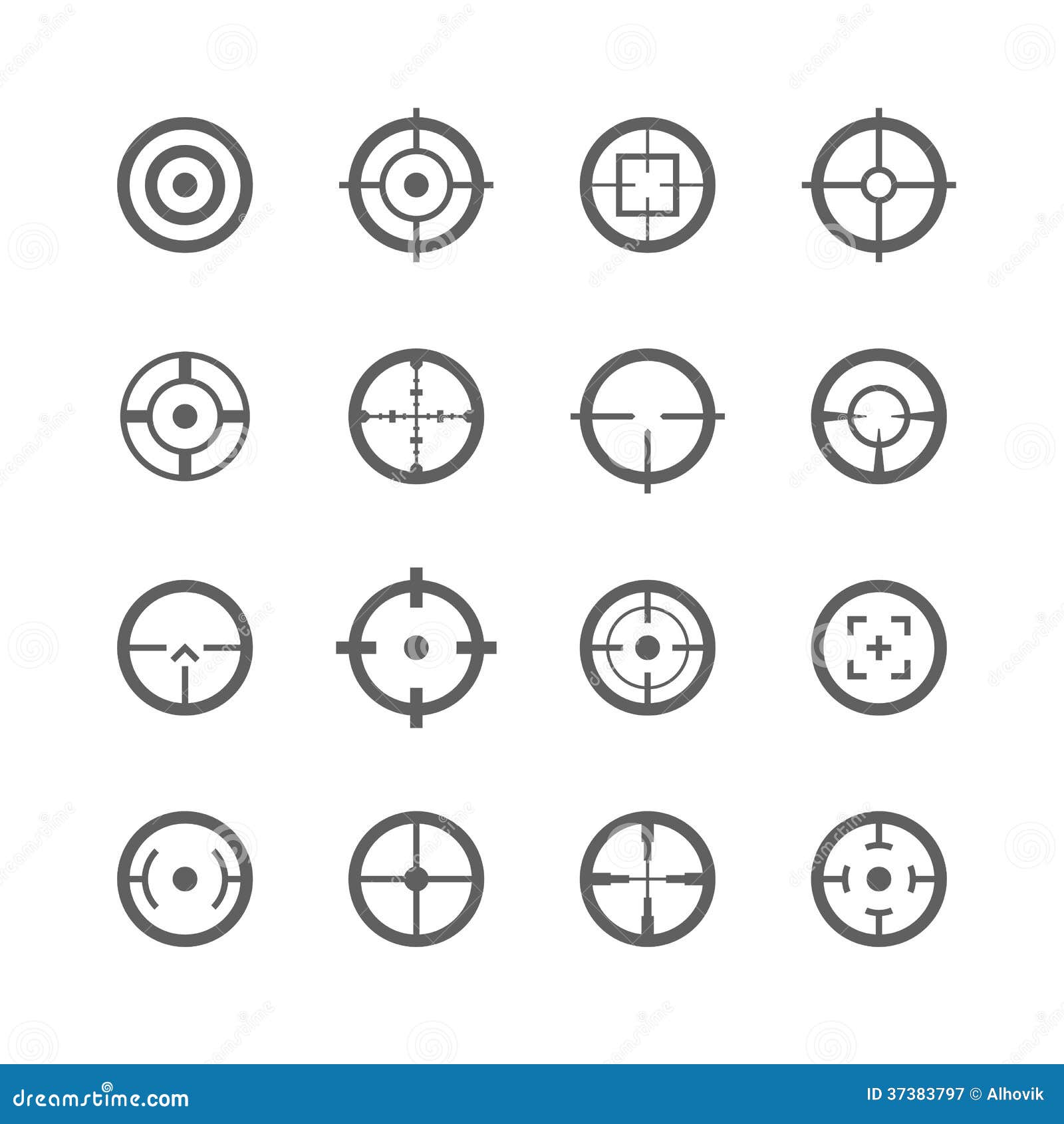 Crosshairs Cartoon Vector | CartoonDealer.com #46029983