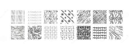 Crosshatch Pattern, Hand Drawn Hatch Lines in Seamless Texture Stock ...