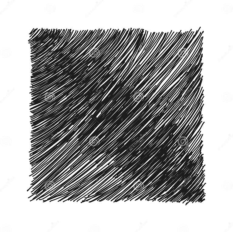 Crosshatch Pattern Texture. Freehand Scribble Hatching. Hand Drawn ...