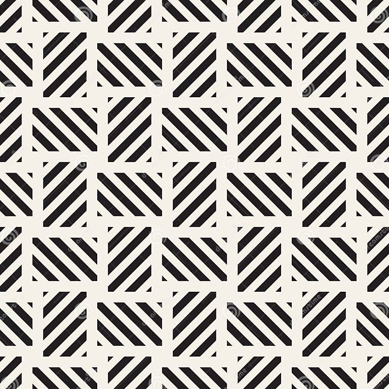 Crosshatch Vector Seamless Geometric Pattern. Crossed Graphic Rectangle ...