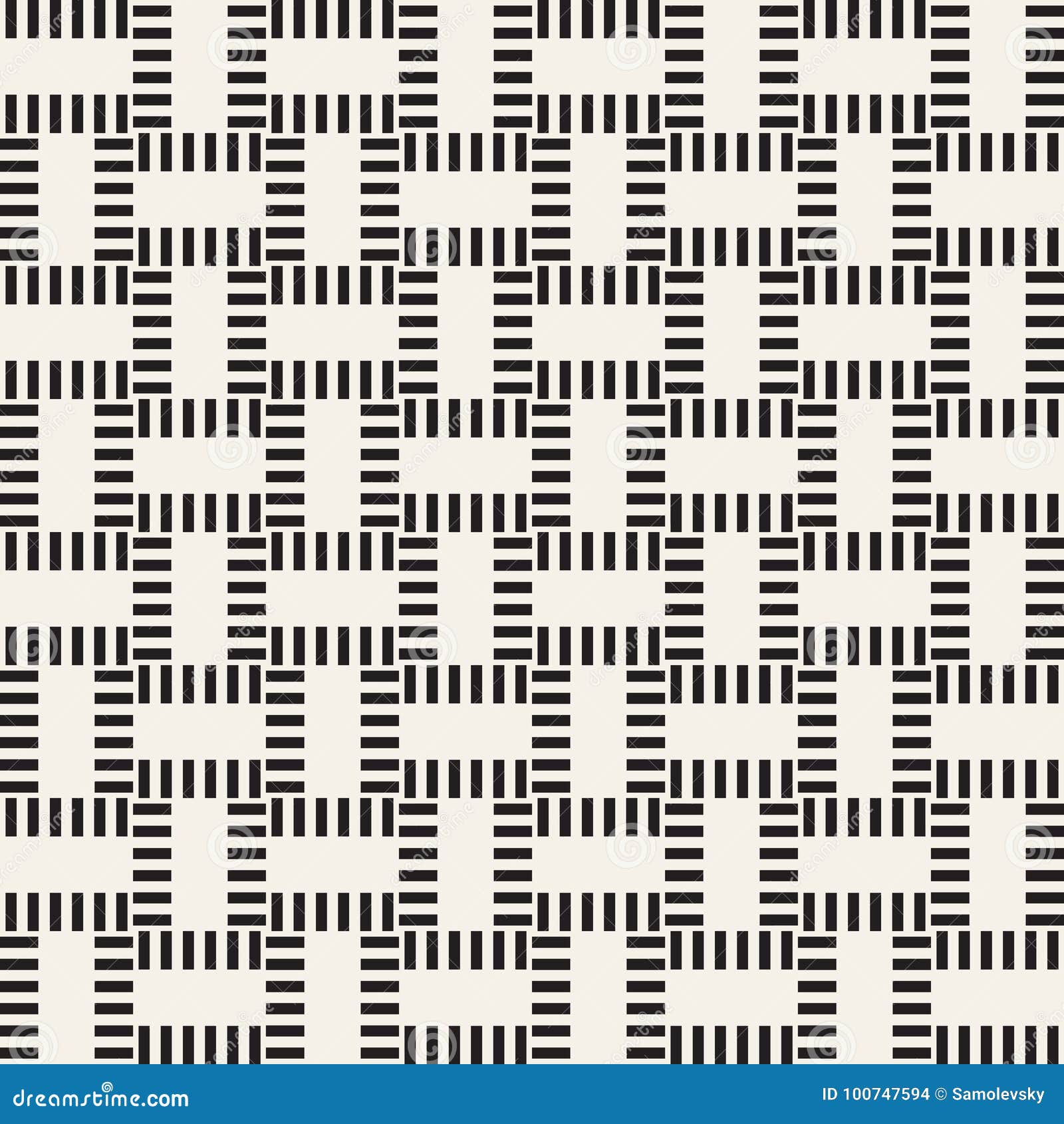 Crosshatch Vector Seamless Geometric Pattern. Crossed Graphic ...