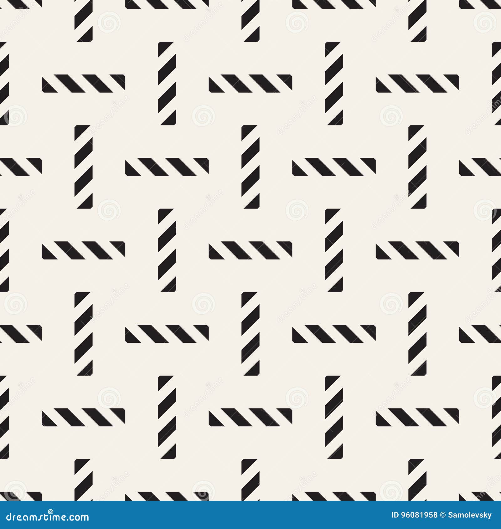 Crosshatch Vector Seamless Geometric Pattern. Crossed Graphic ...