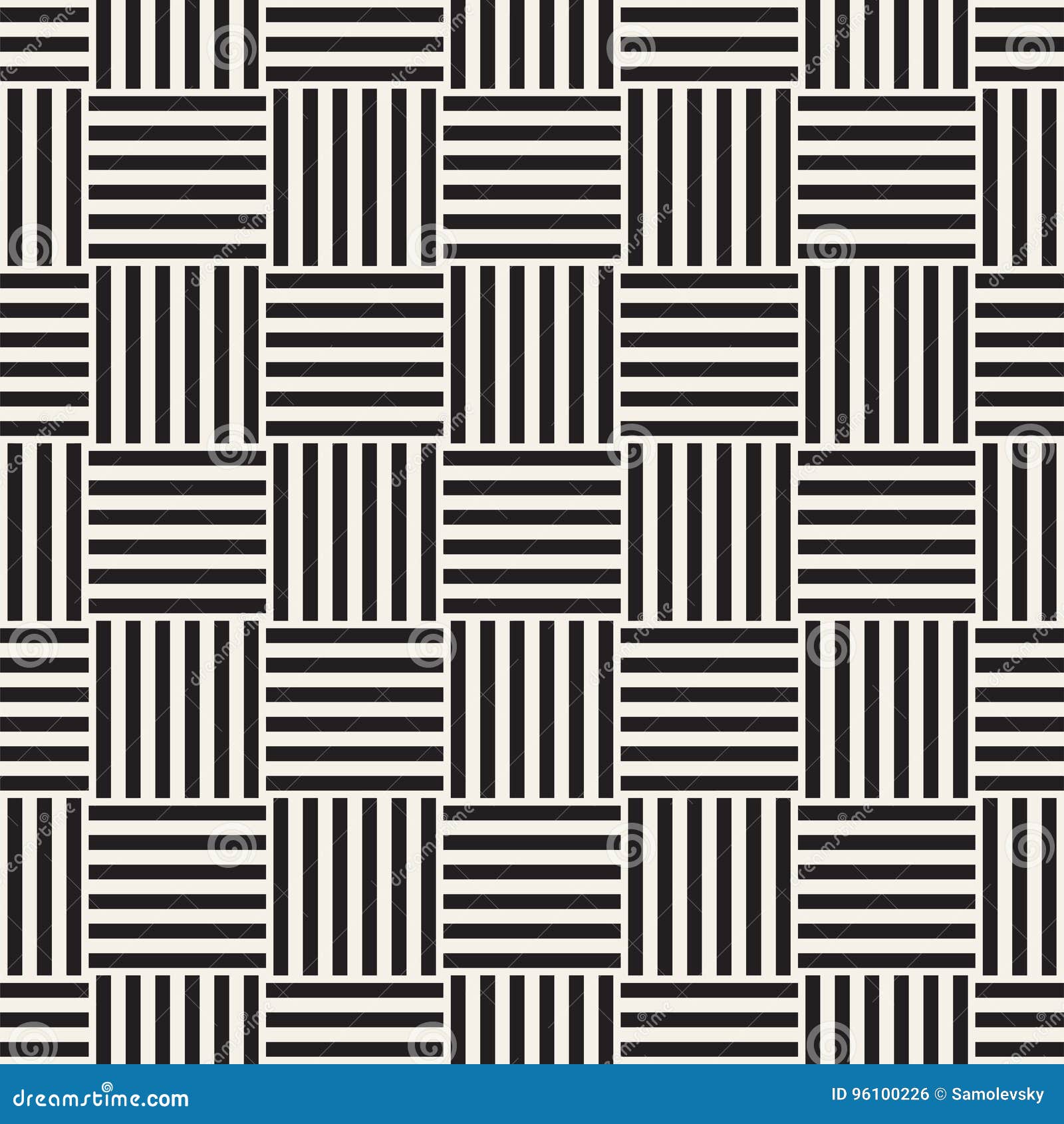 Crosshatch Vector Seamless Geometric Pattern. Crossed Graphic ...