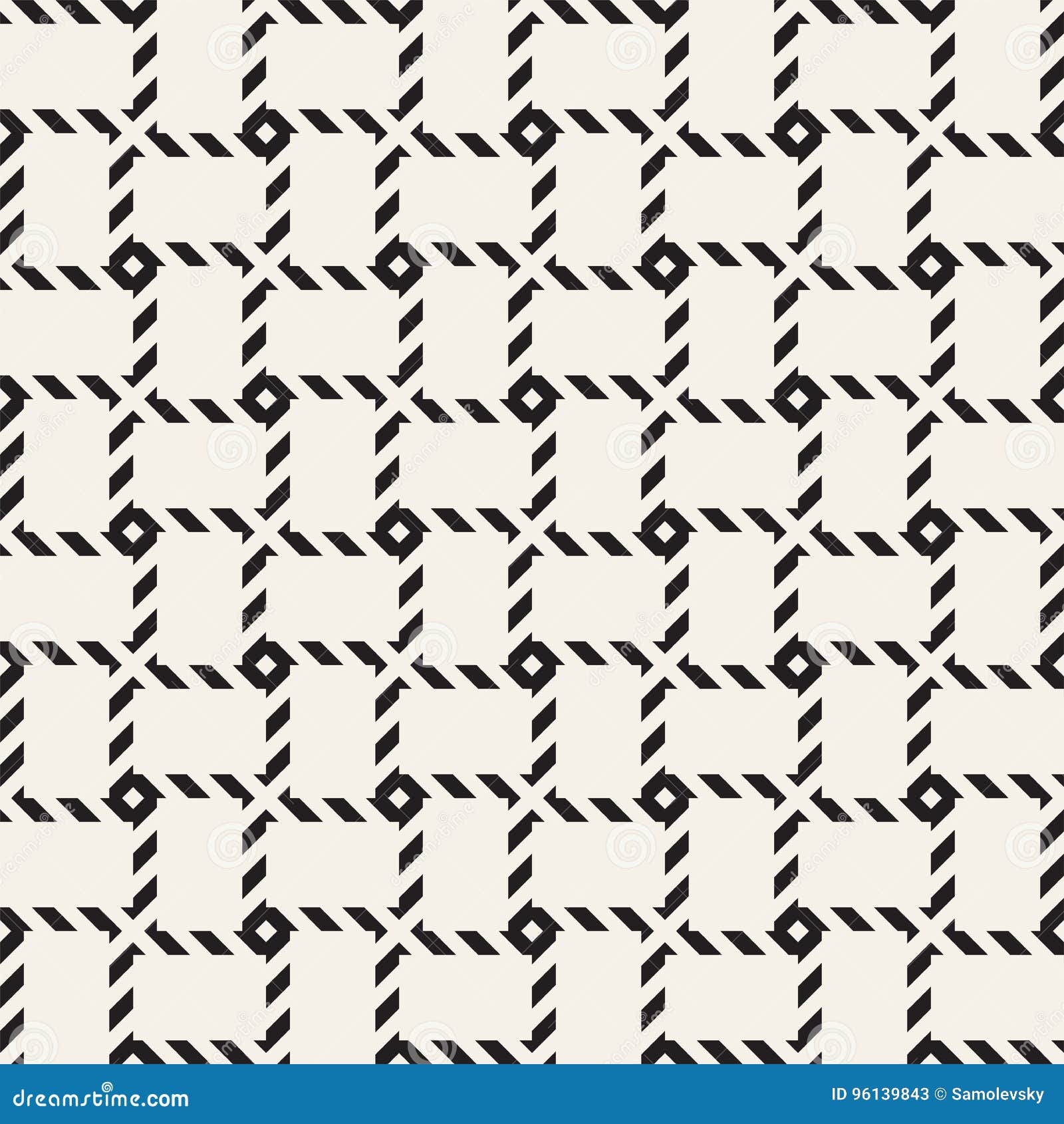 Crosshatch Vector Seamless Geometric Pattern. Crossed Graphic ...