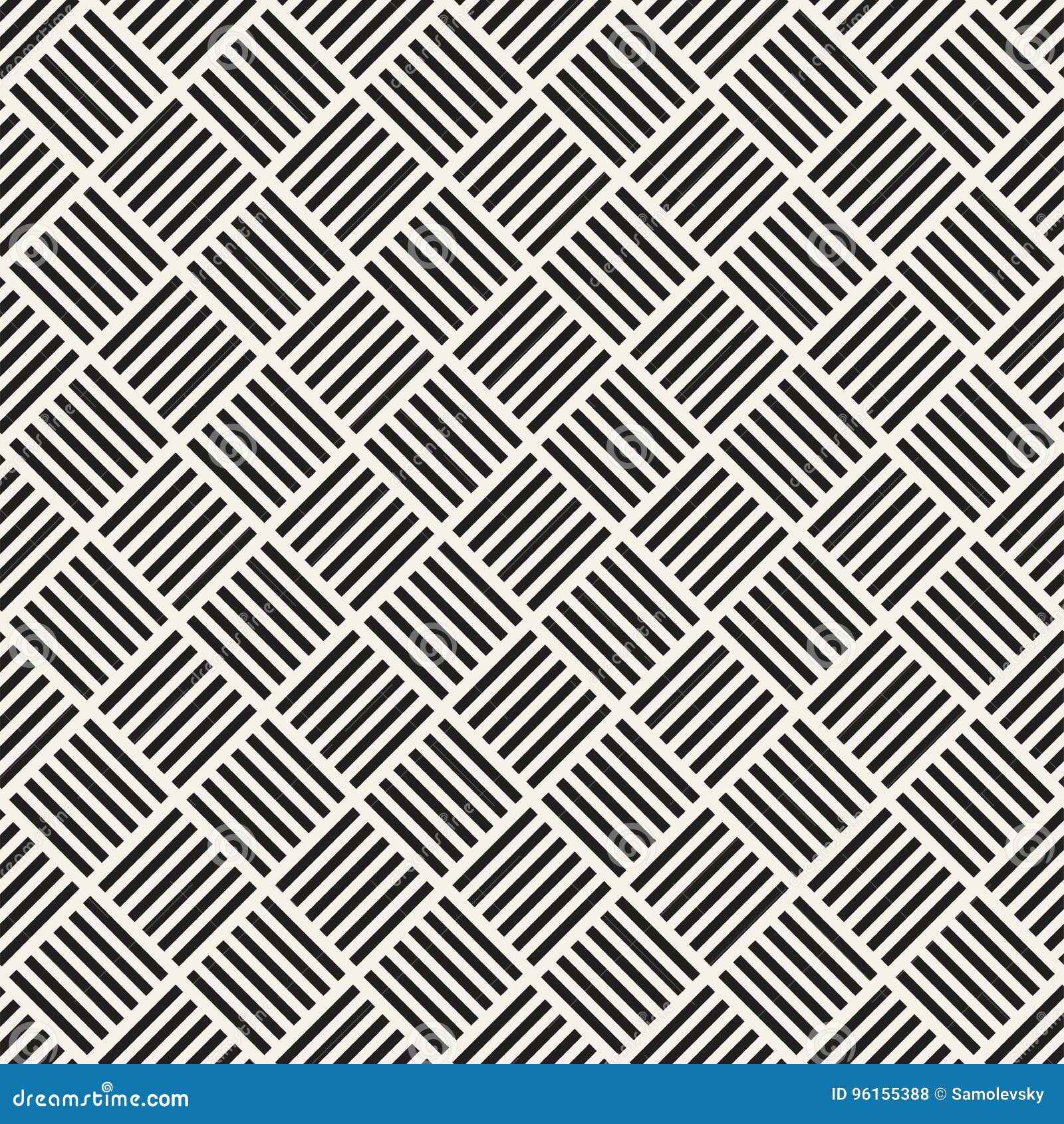 Crosshatch Vector Seamless Geometric Pattern. Crossed Graphic ...