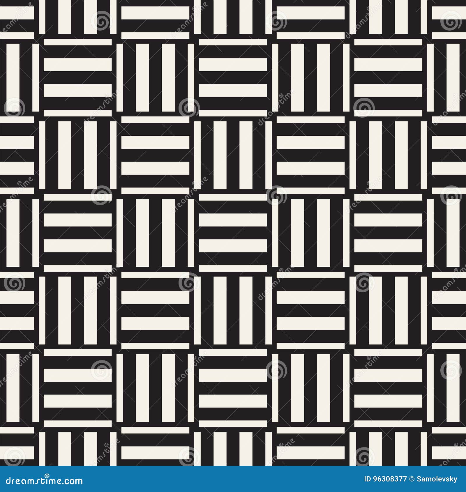 Crosshatch Vector Seamless Geometric Pattern. Crossed Graphic ...