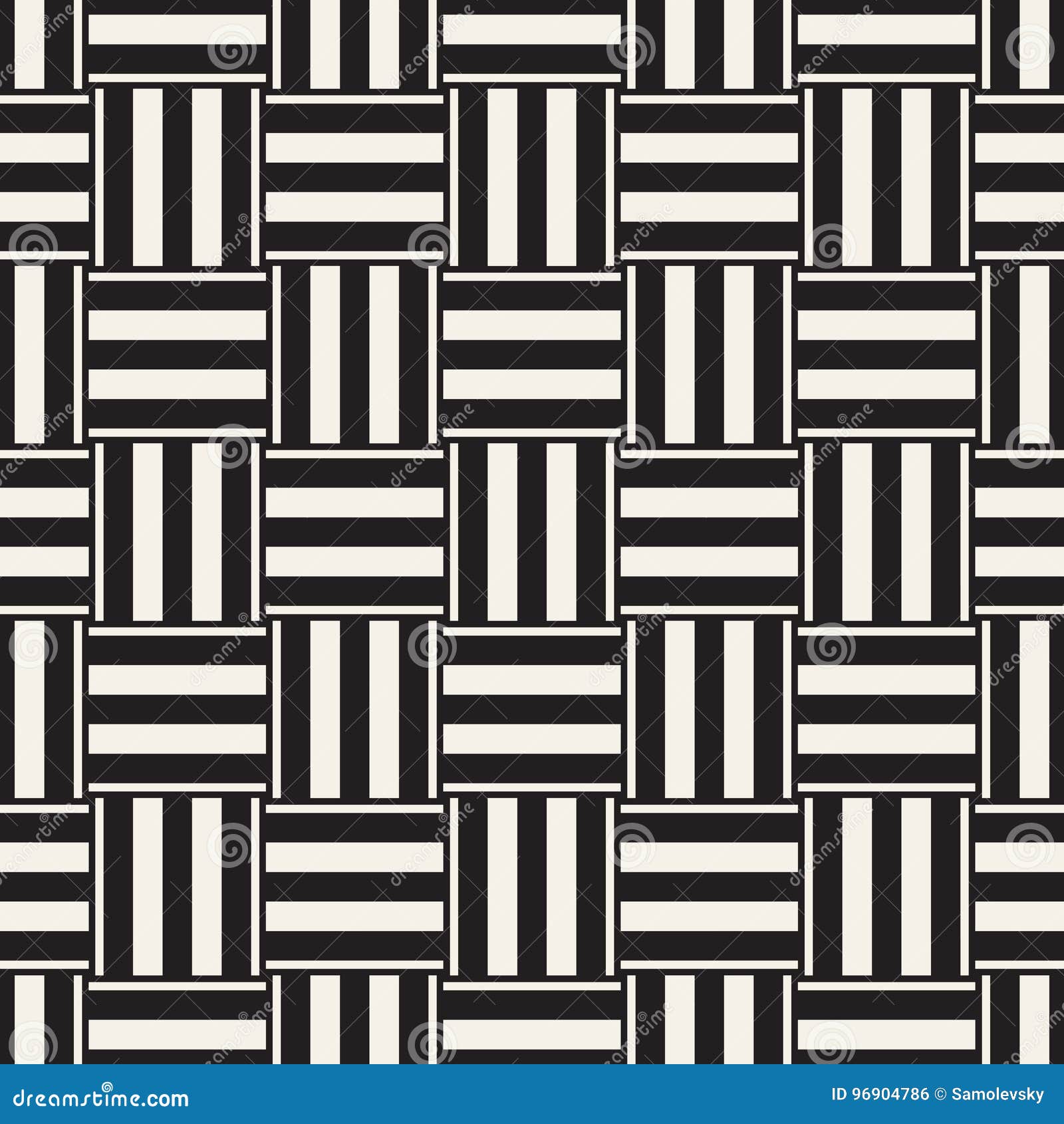 Crosshatch Vector Seamless Geometric Pattern. Crossed Graphic ...