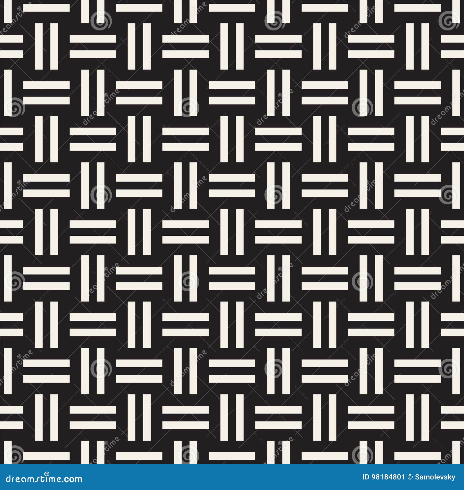 Crosshatch Vector Seamless Geometric Pattern. Stock Vector ...