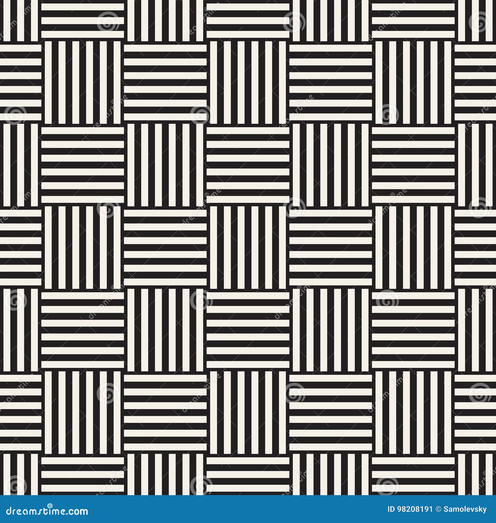 Crosshatch Vector Seamless Geometric Pattern. Stock Vector ...