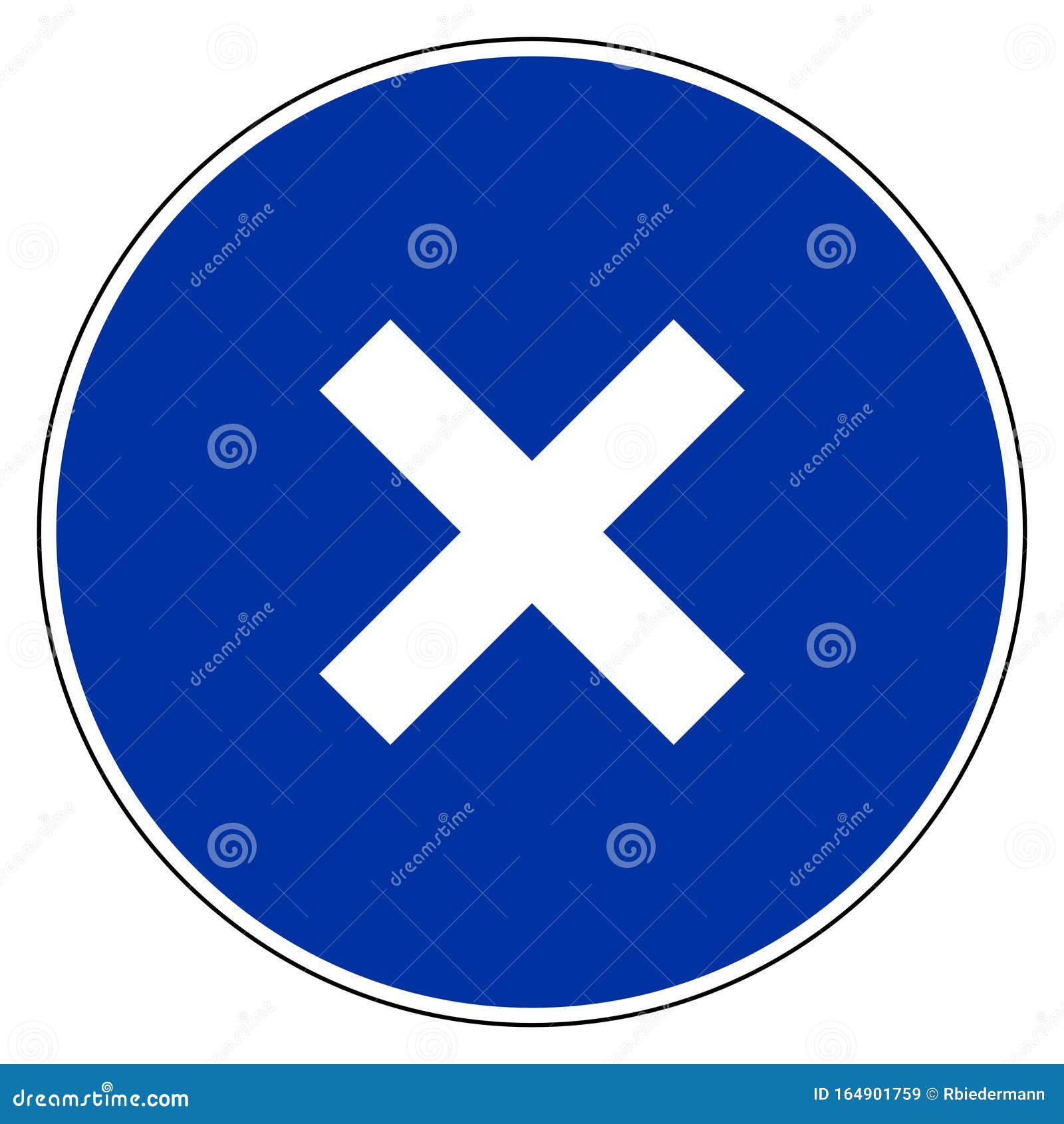 Crossing and blue sign stock vector. Illustration of crossing - 164901759