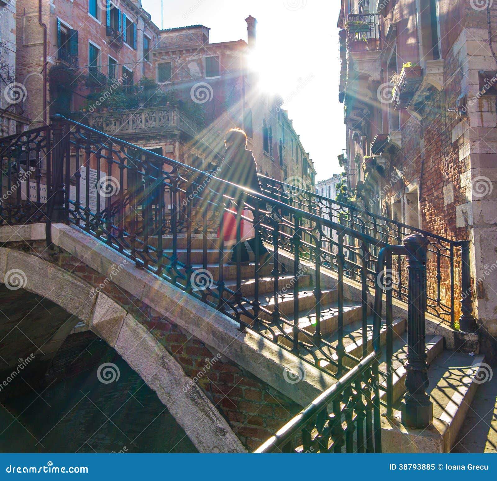 Crossing Bridge Without Roof In Jendral Sudirman Street, Central ...