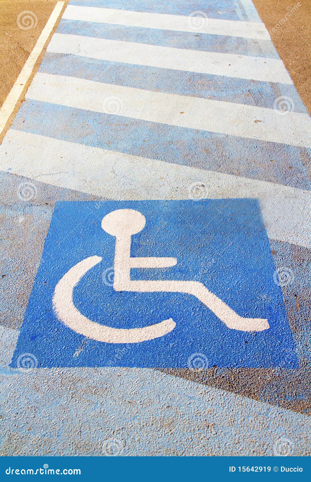 Crossing for disabled stock image. Image of blue, safer - 15642919