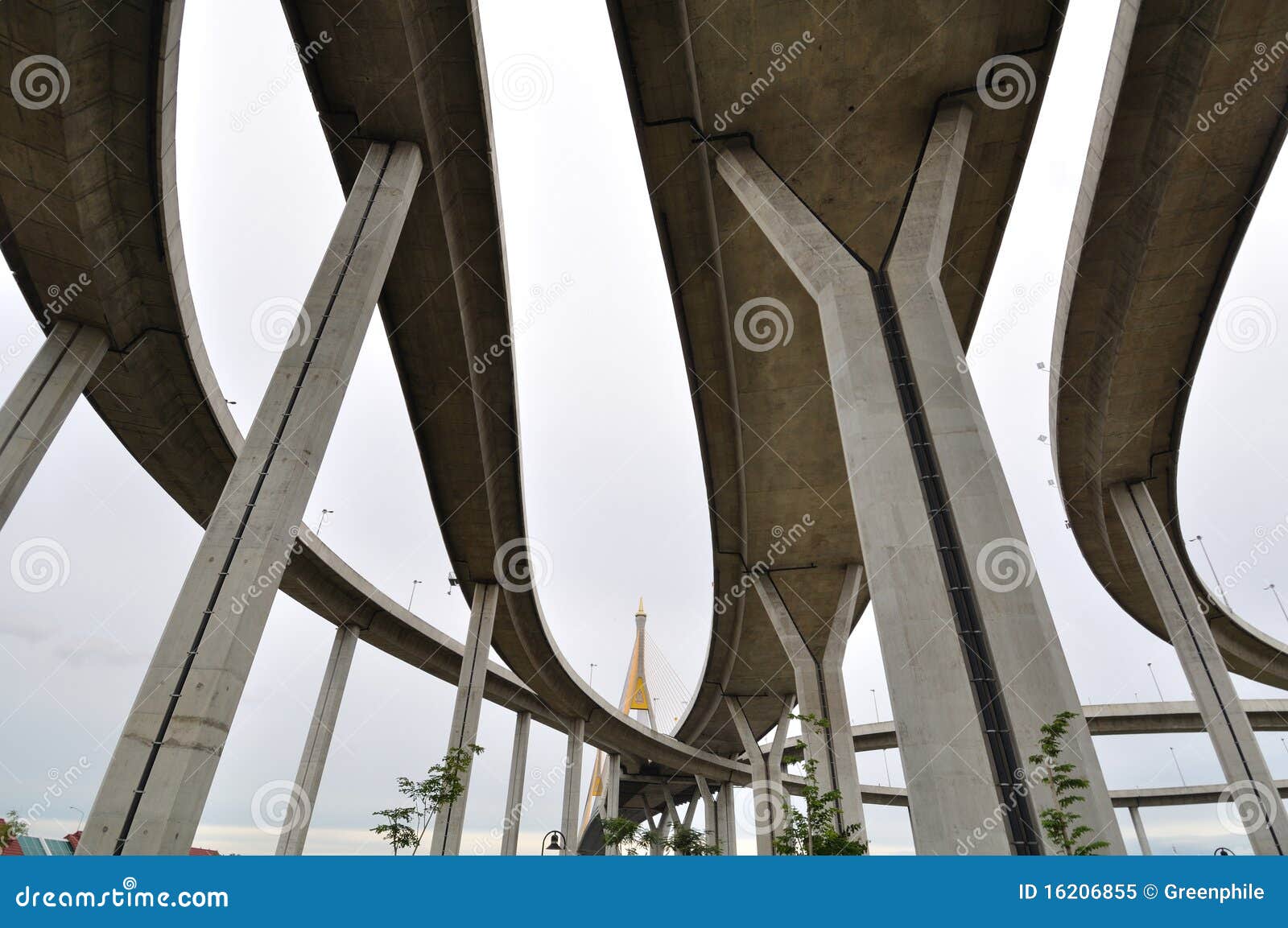 Highway Bridge, Connection To The Road With An Expansion Joint. Royalty ...