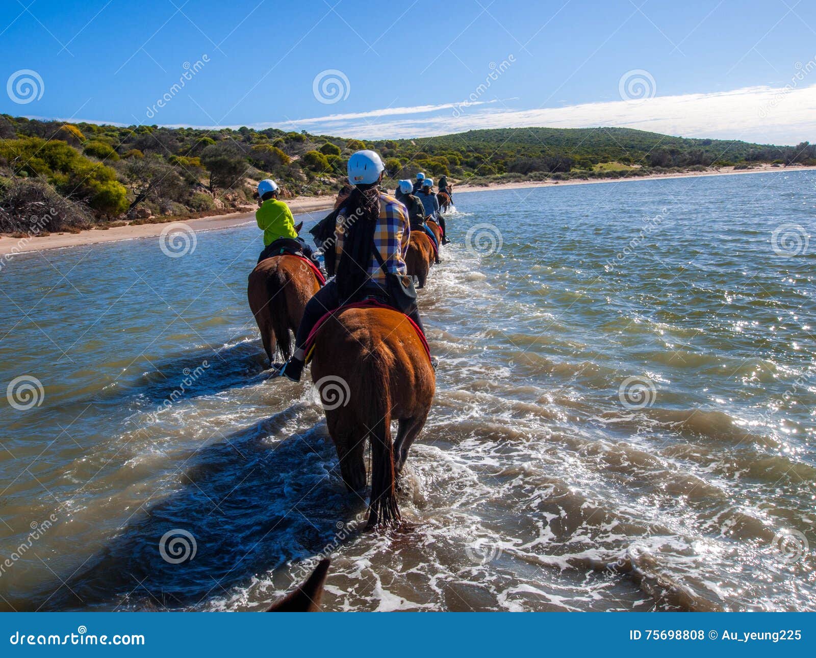 Crossing on the Horseback Over the Big River Ranch in Kalbarri ...