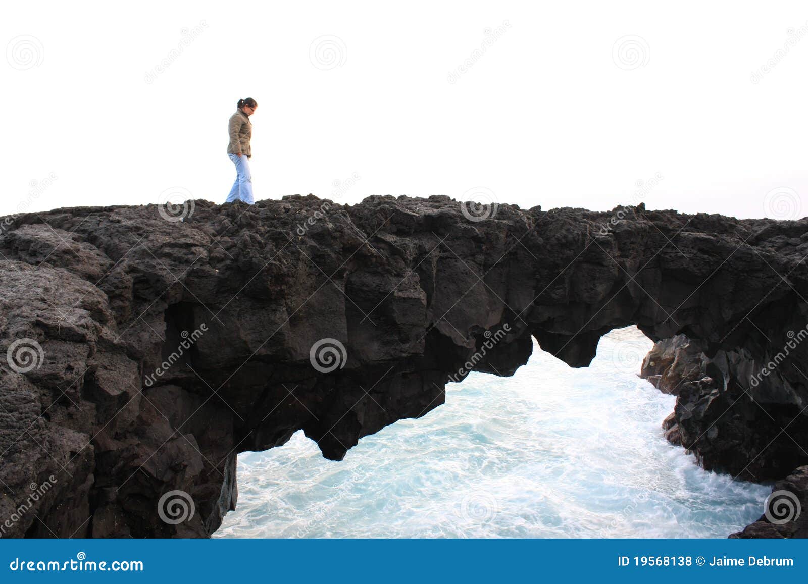 Crossing Lava Bridge stock photo. Image of blue, field - 19568138
