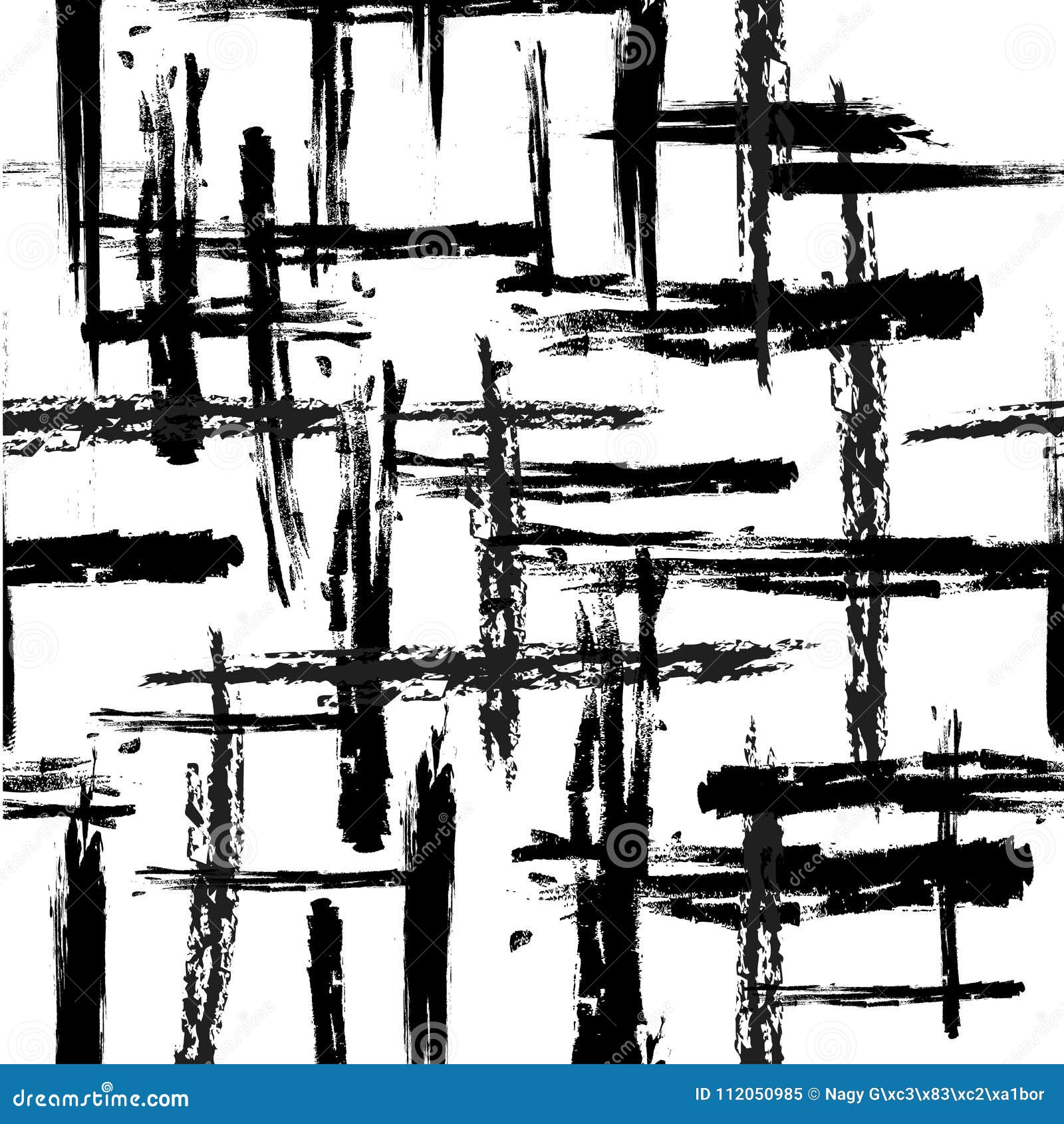 CROSSING PAINTED BRUSH ART. SEAMLESS VECTOR PATTERN Stock Vector ...