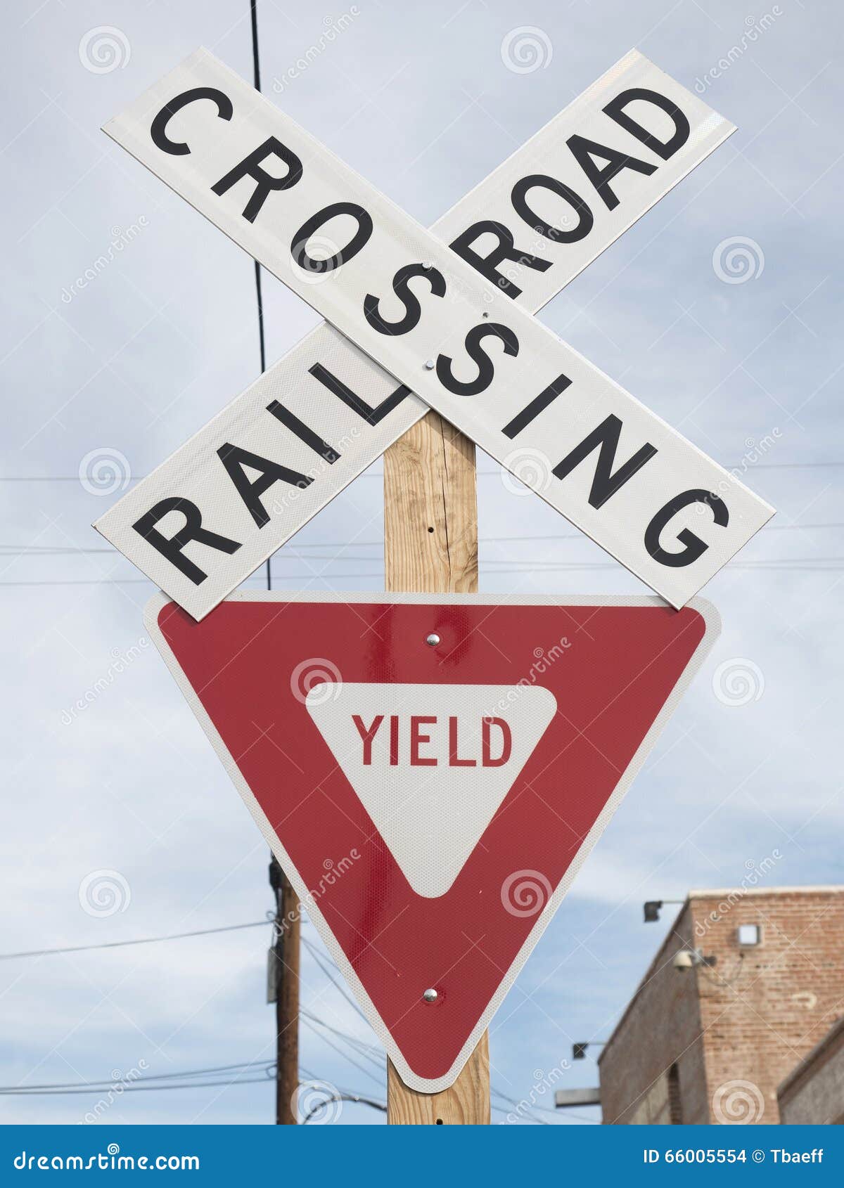 Crossing Railroad Street Sign Stock Photo - Image of street, road: 66005554