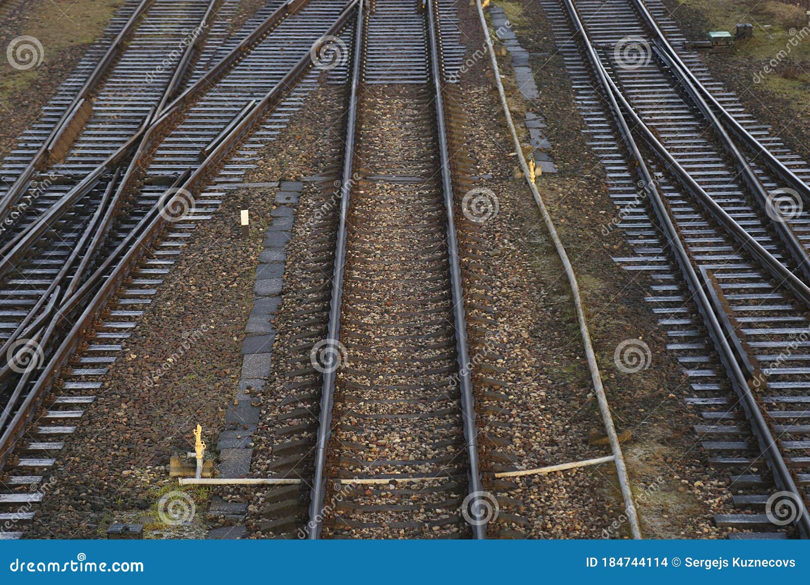 Crossing the Railroad Tracks Stock Photo - Image of gravel, change ...