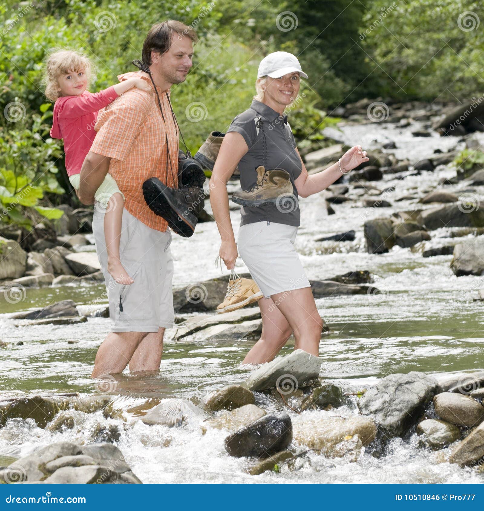 Crossing through river stock photo. Image of leisure - 10510846