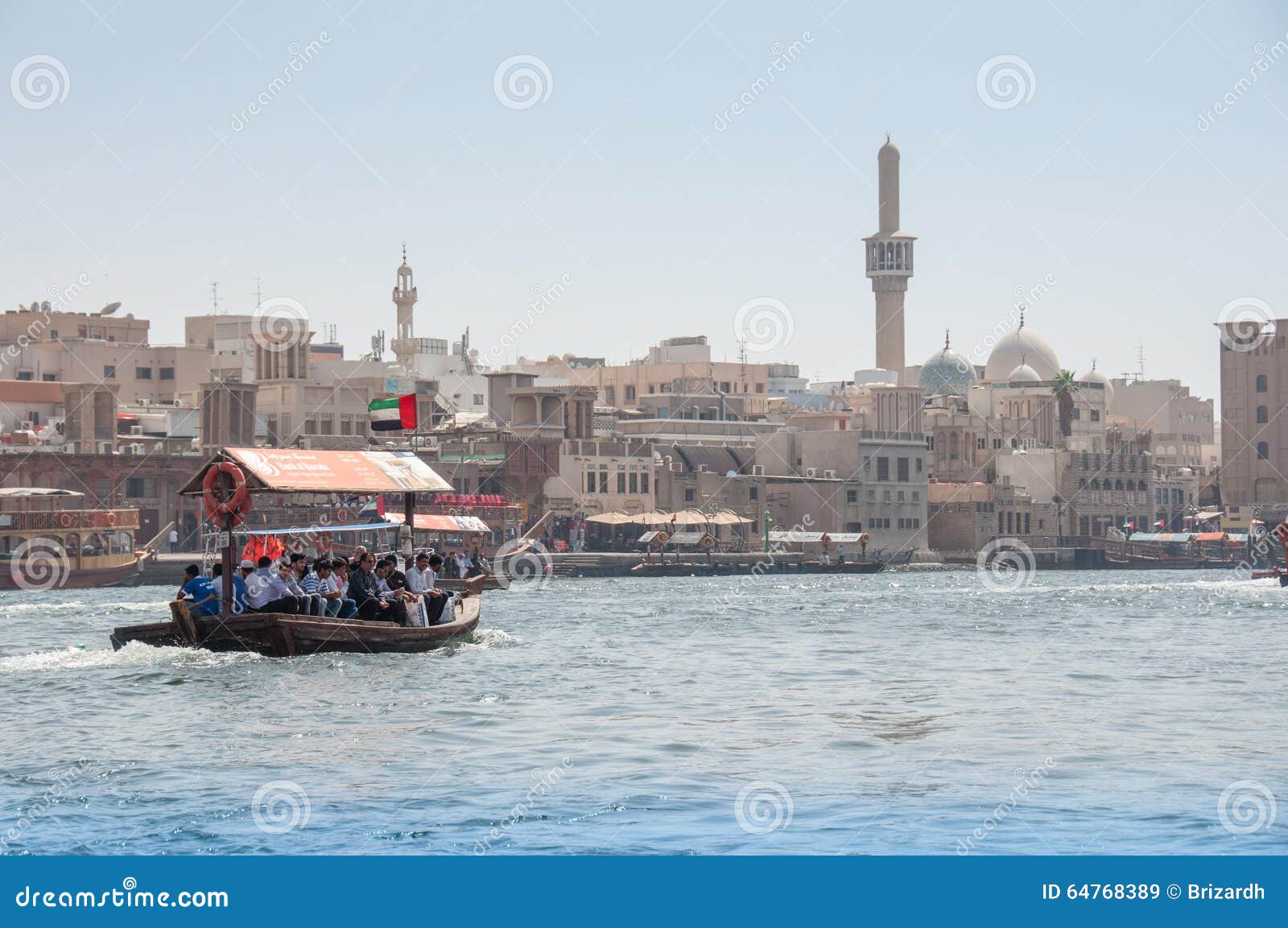 Crossing the River in Dubai, UAE Editorial Stock Image - Image of goods ...