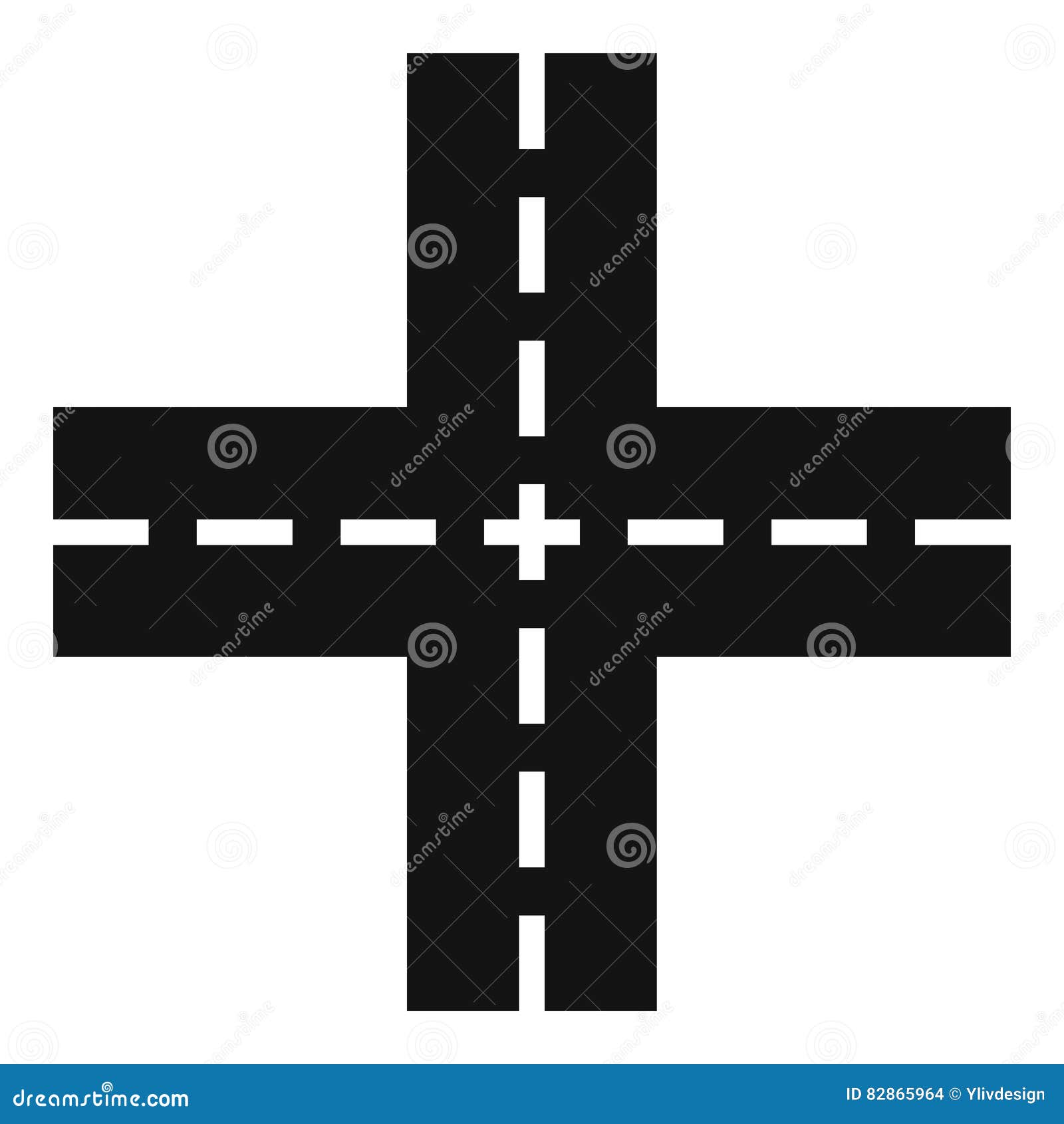 Crossing Road Icon, Simple Style Stock Vector - Illustration of forward ...