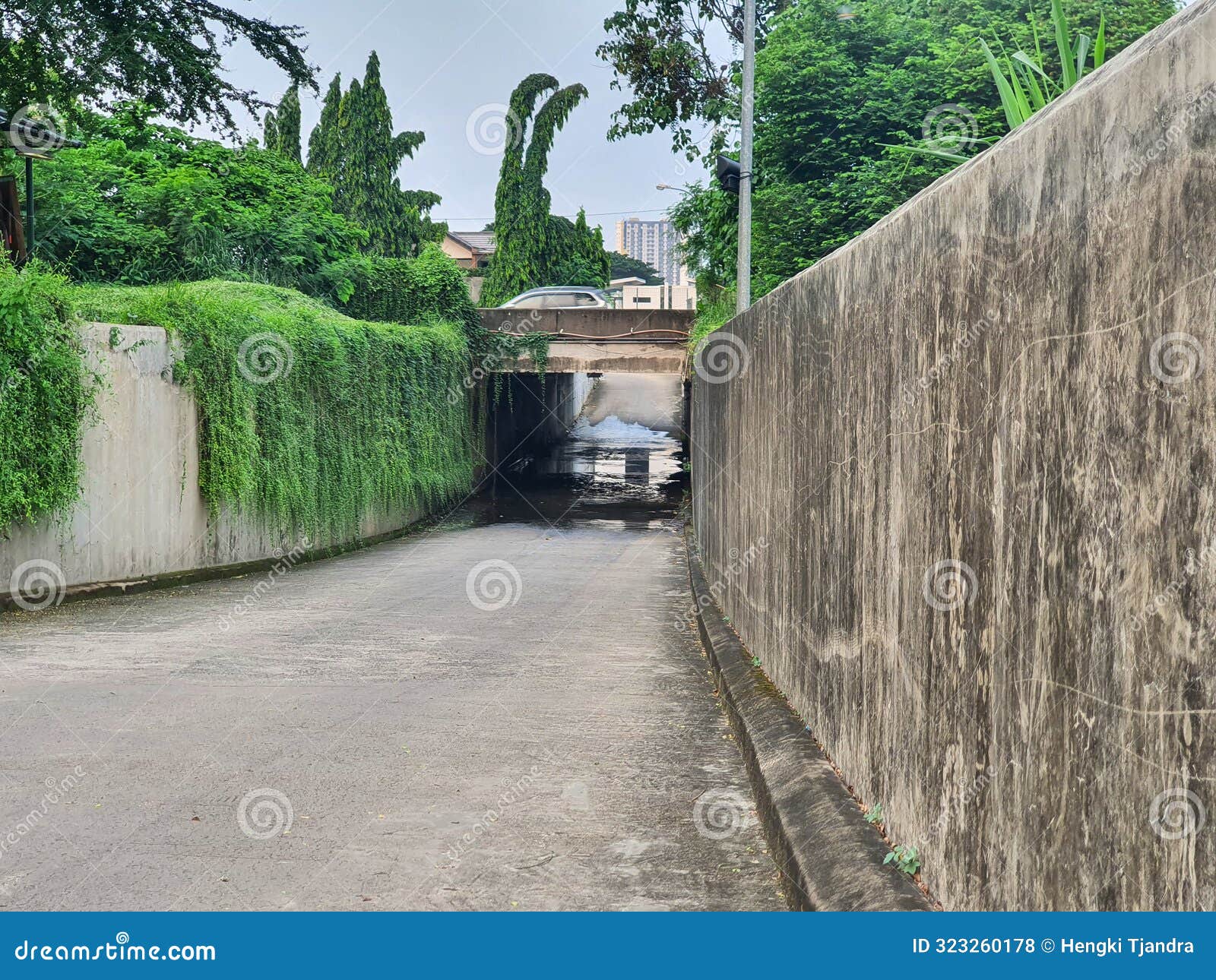 Crossing Road Using Underpass or Tunnel when Crossing Toll Road Stock ...