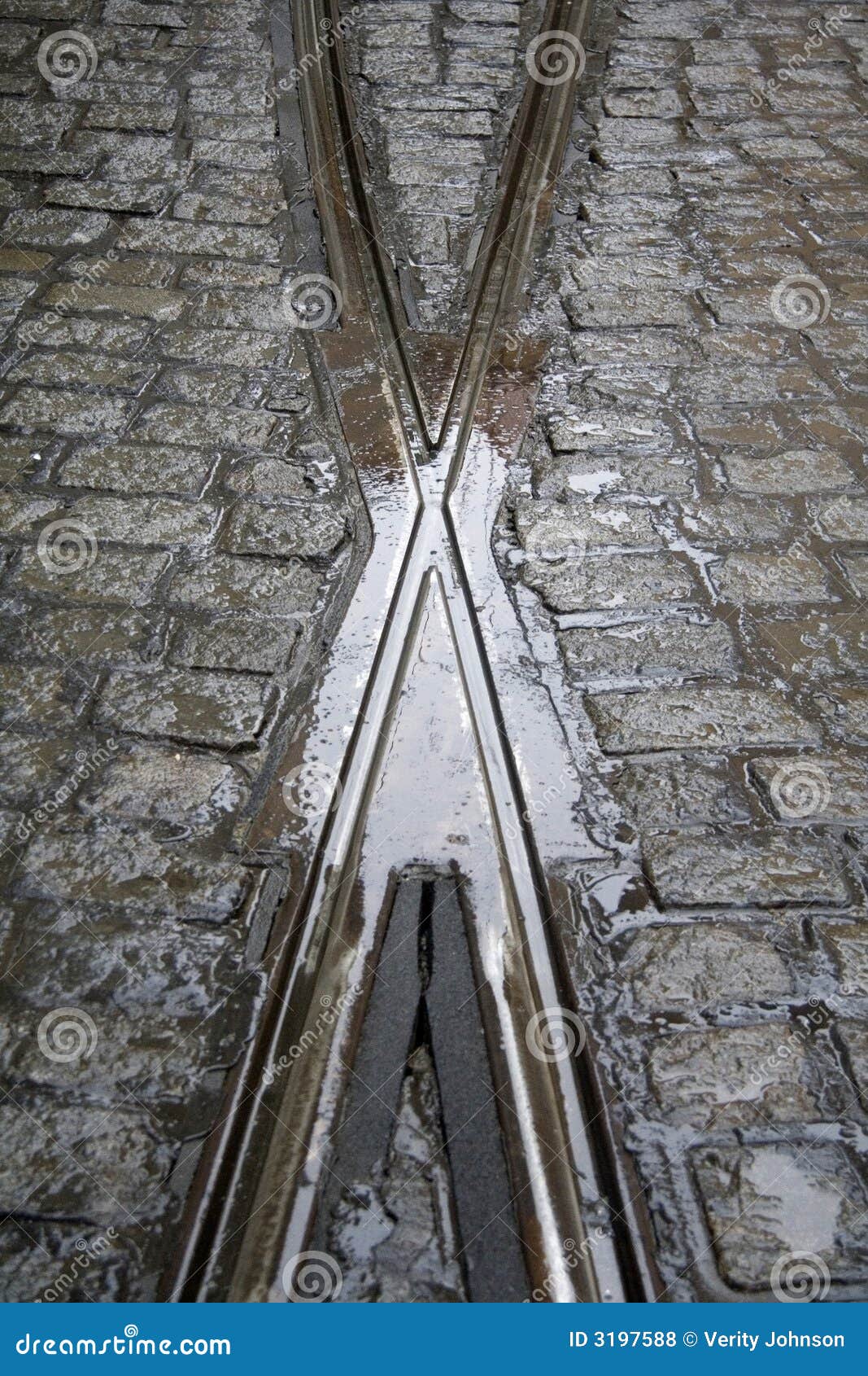 Old Tram Tracks Royalty-Free Stock Photography | CartoonDealer.com ...