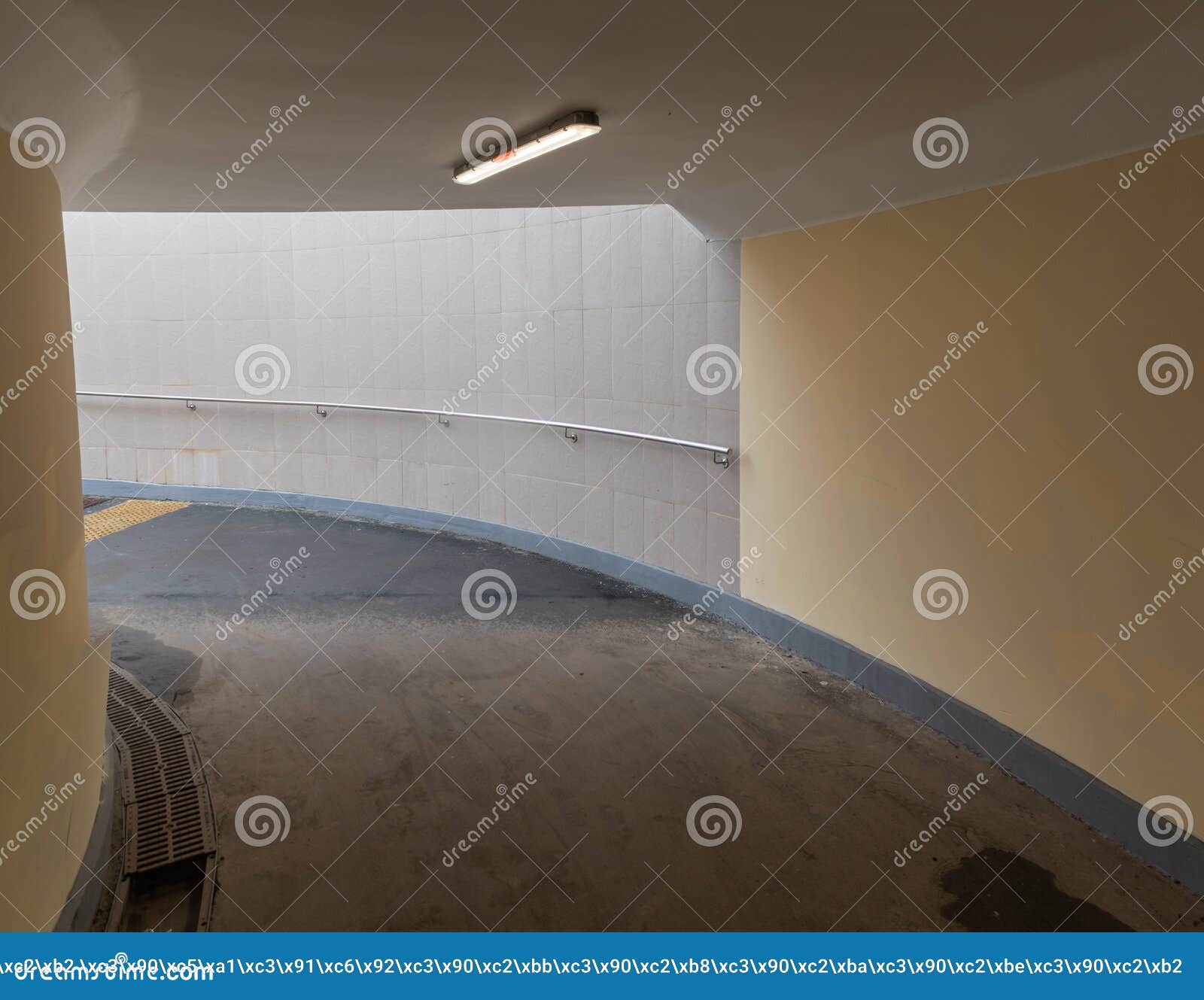 Crossing Under a Road with a Ramp 2 Stock Photo - Image of ...