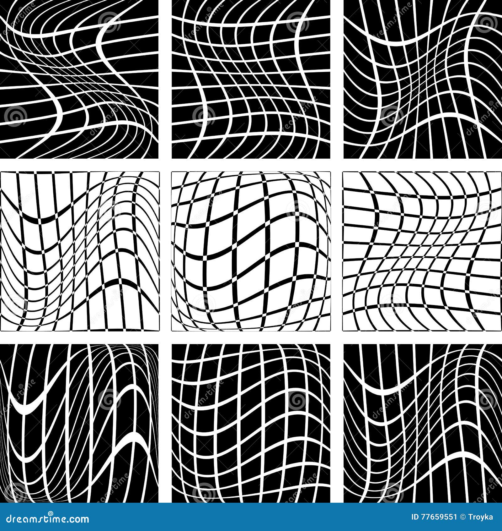 Crossing Wavy Lines in Net Backdrops. Stock Vector - Illustration of ...