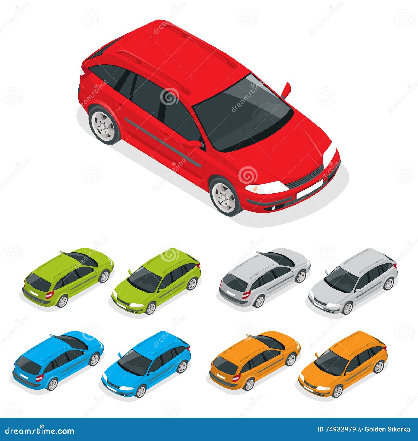 Car Crossover Vector Illustration | CartoonDealer.com #216662508