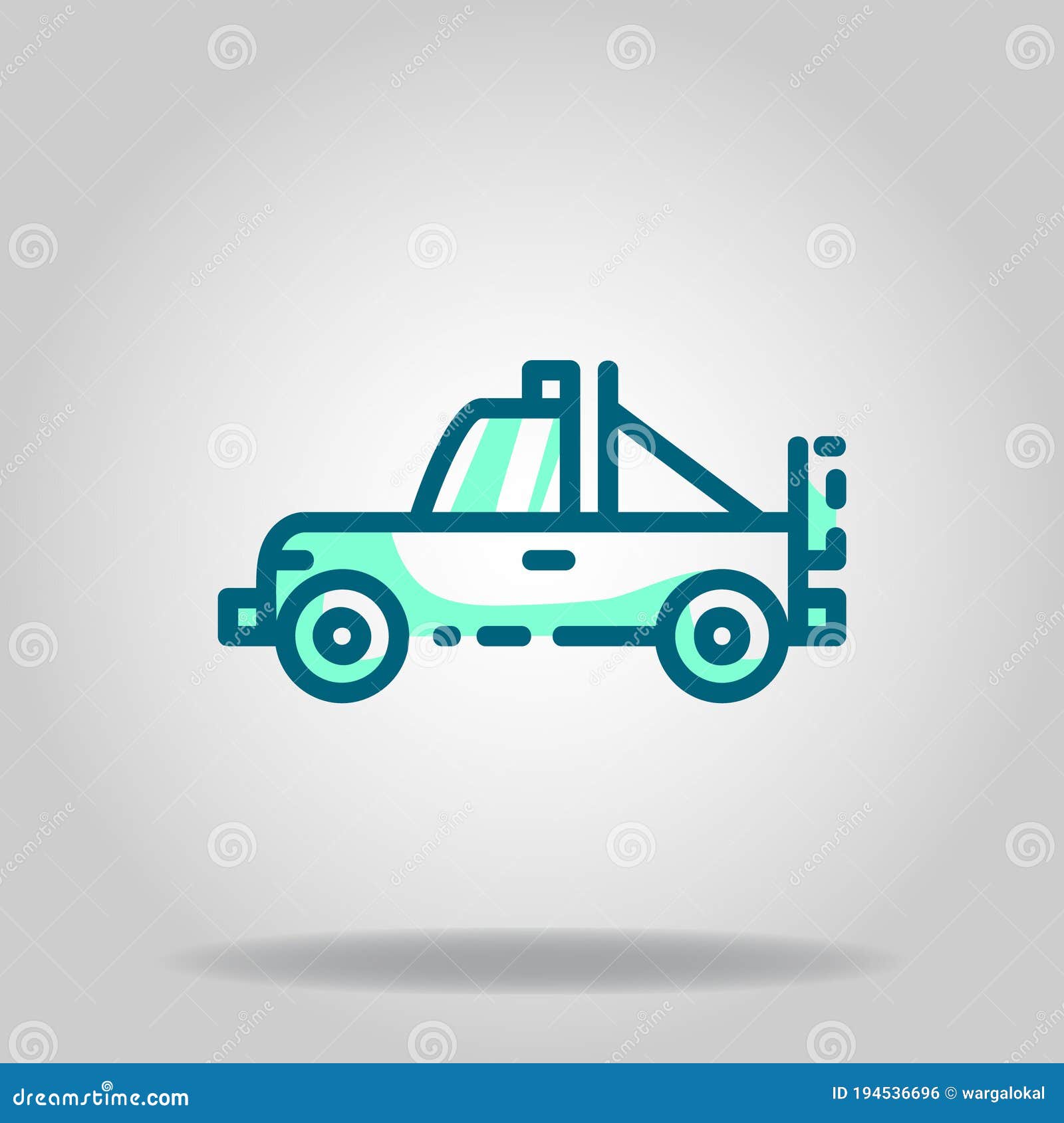 Cuv Crossover Icon Doodle Illustration Cartoon Vector | CartoonDealer ...