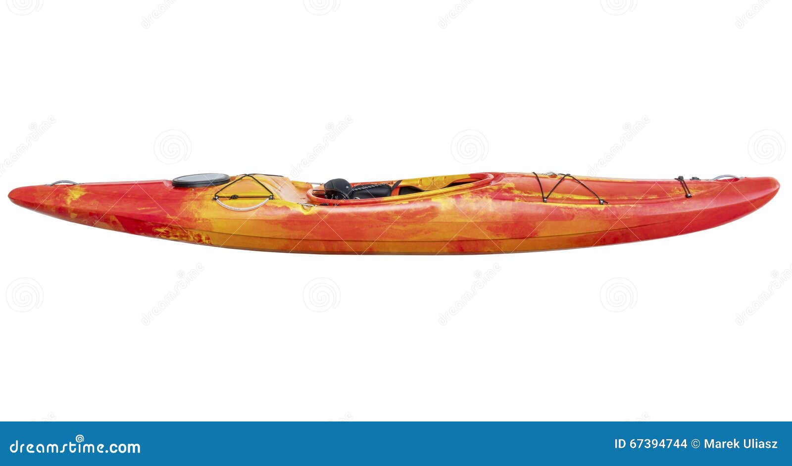 Crossover Whitewater Kayak Isolated Stock Photo - Image of kayak, boat ...