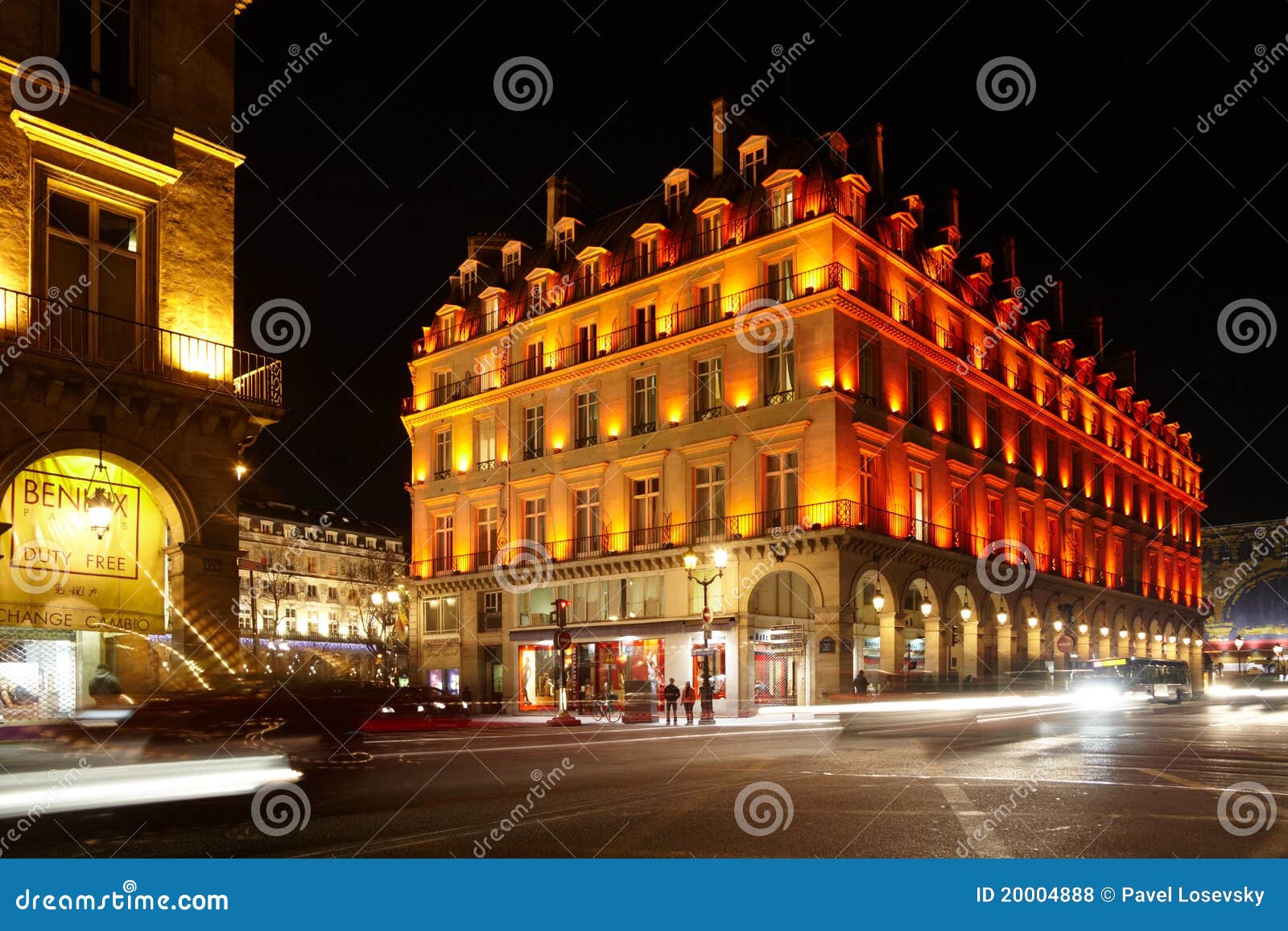 Rue De Rivoli, Place Du Palais Royal On A Sunny Editorial Photo ...