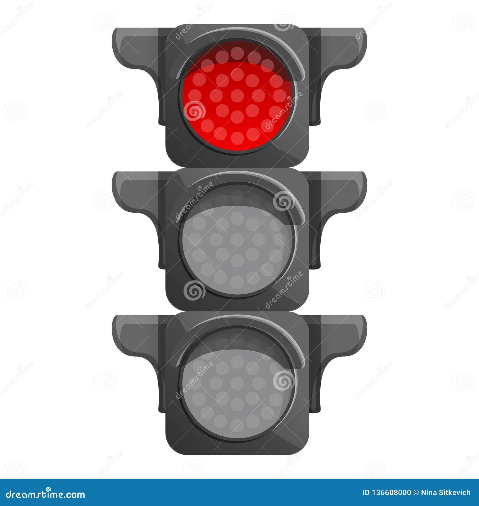 Red Traffic Light Icon