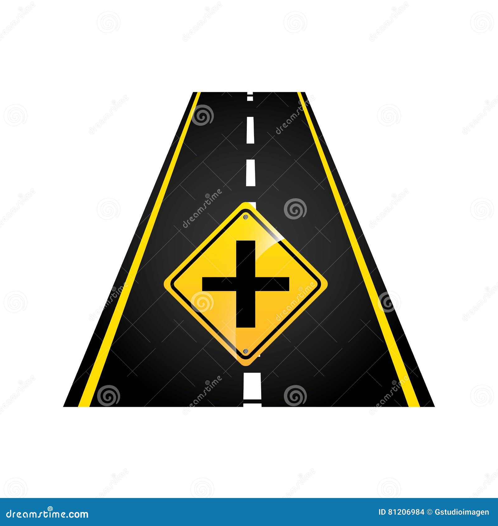 Crossroad Sign Concept Graphic Stock Vector - Illustration of path ...